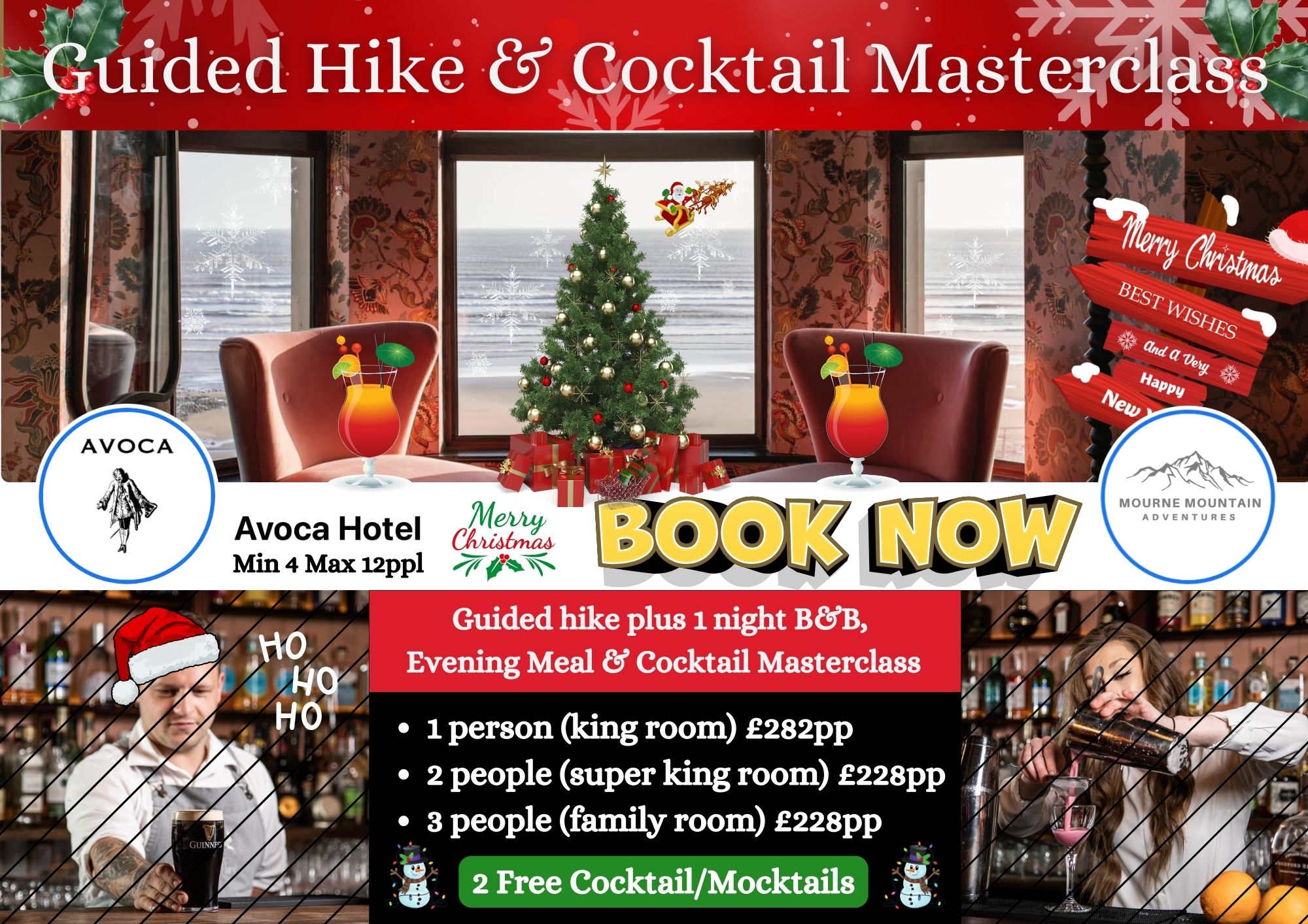 Guided Hike & Avoca Hotel Overnight Stay with Cocktail Master Class ...